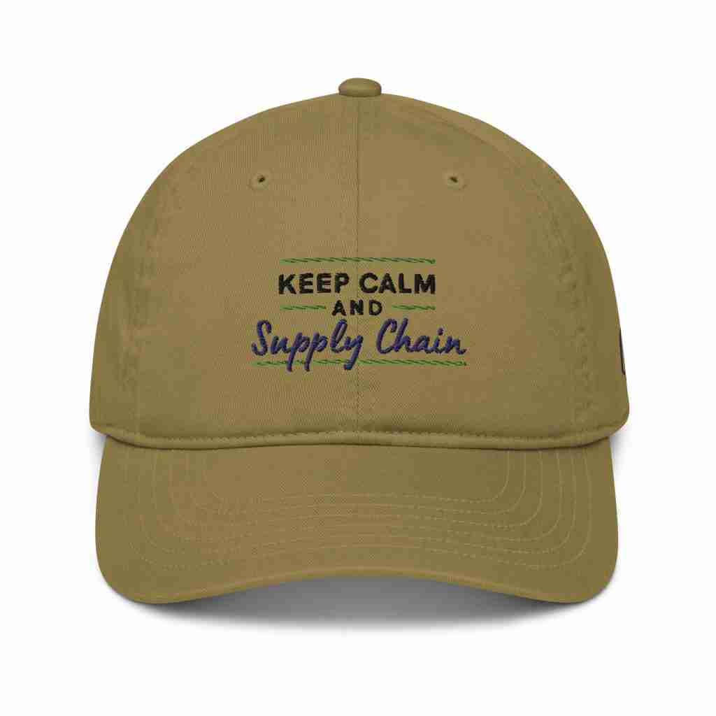 Keep Calm Supply Chain Baseball Hat - Organic • Let's Talk Supply Chain